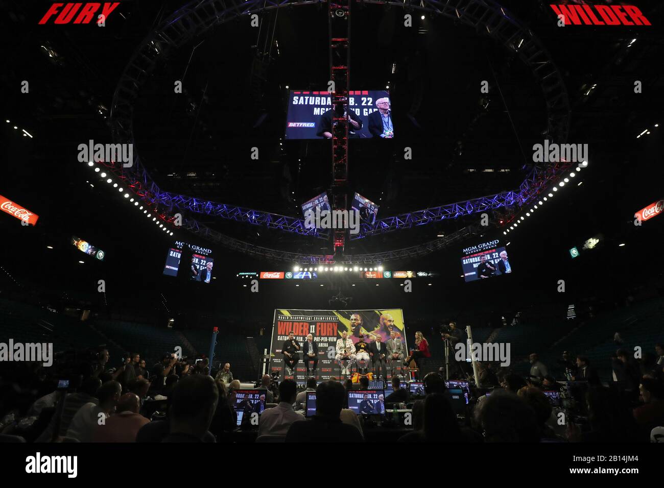 Tyson Fury during the post-fight press conference at the MGM Grand, Las ...
