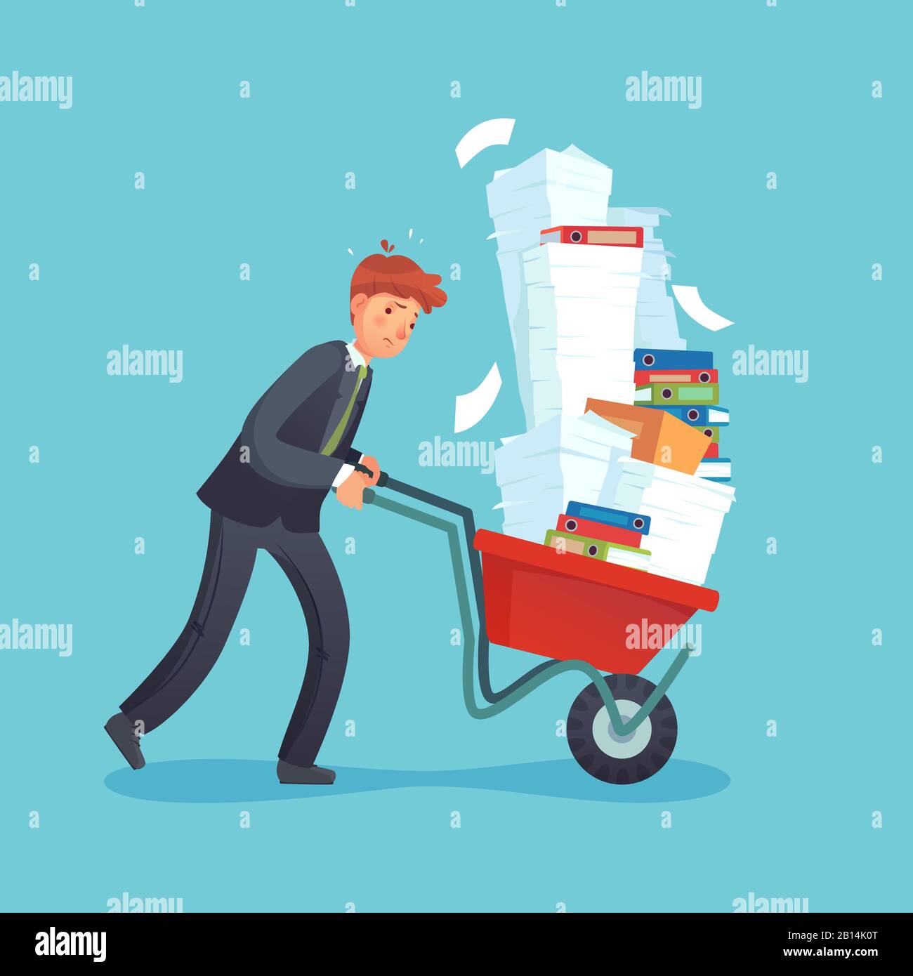 Overload cart Stock Vector Images - Alamy