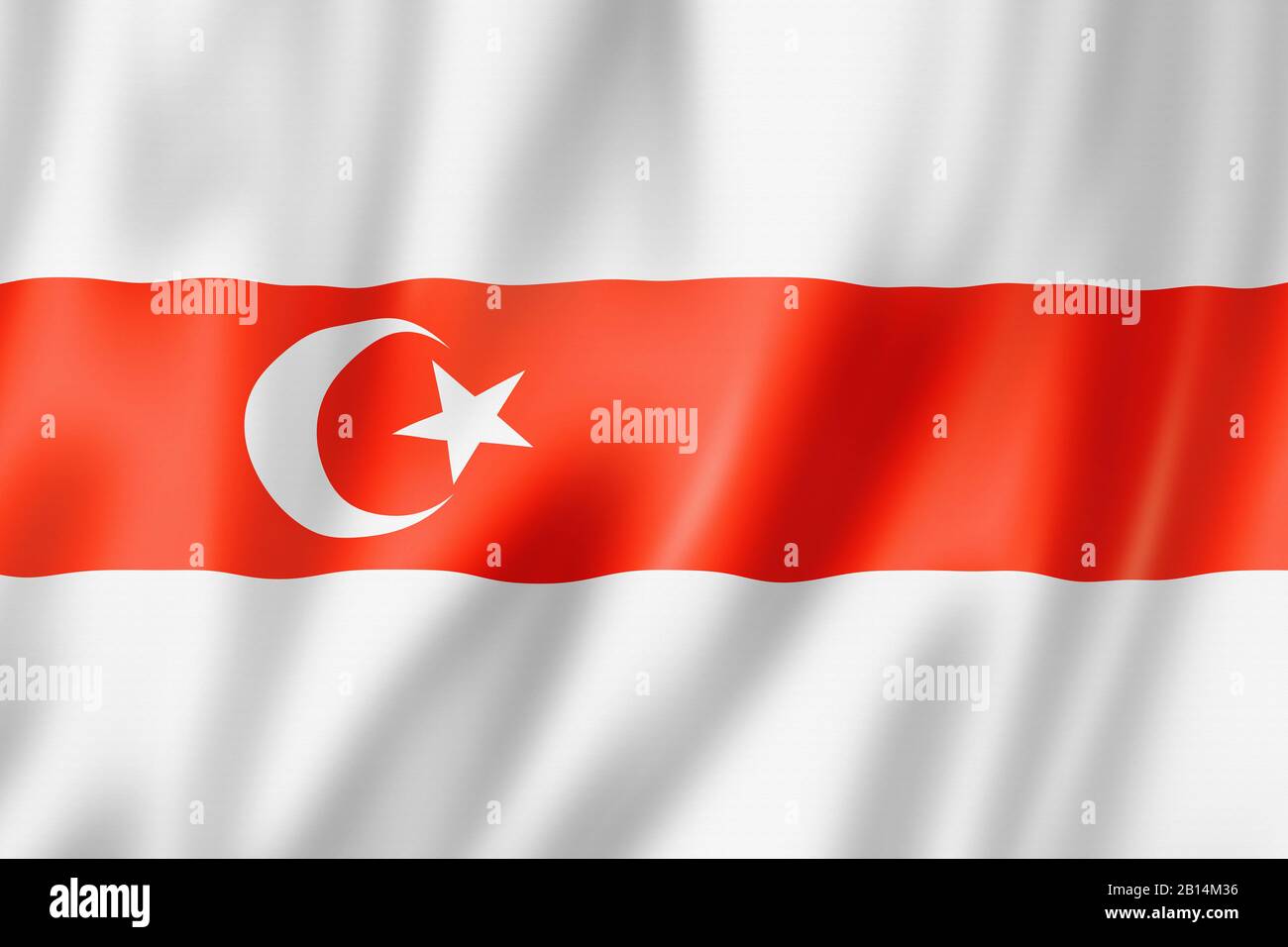 Poldachian Tatars ethnic flag, Europe. 3D illustration Stock Photo - Alamy