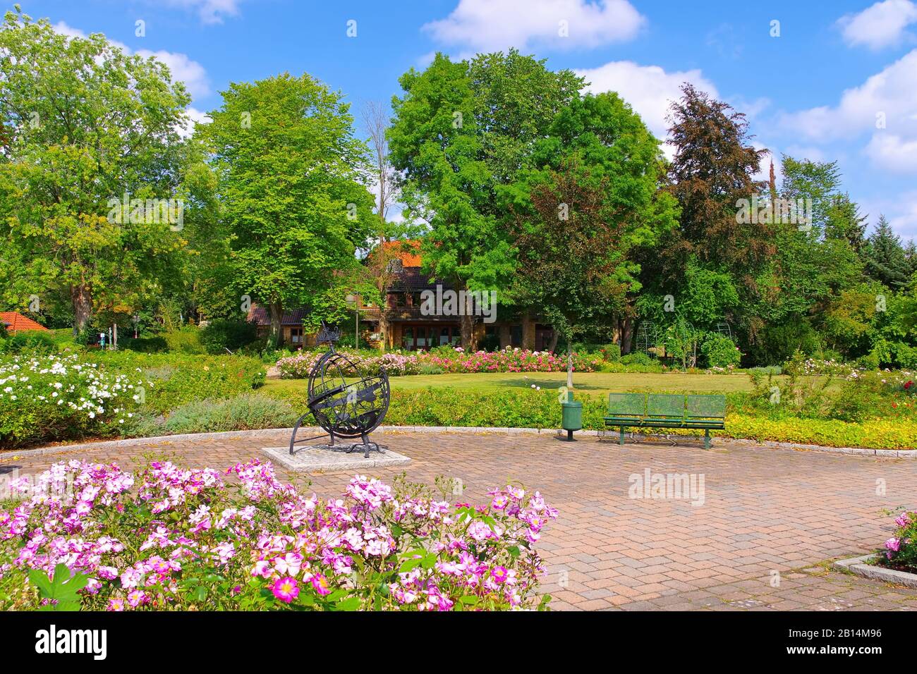 Bad Bodenteich, the rose flower garden, Germany Stock Photo - Alamy