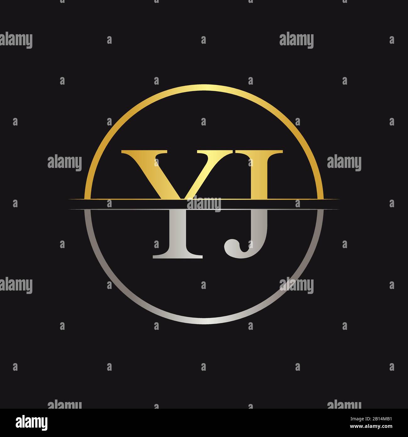 Initial YJ Logo Design Vector Template. Creative Letter YJ Business ...