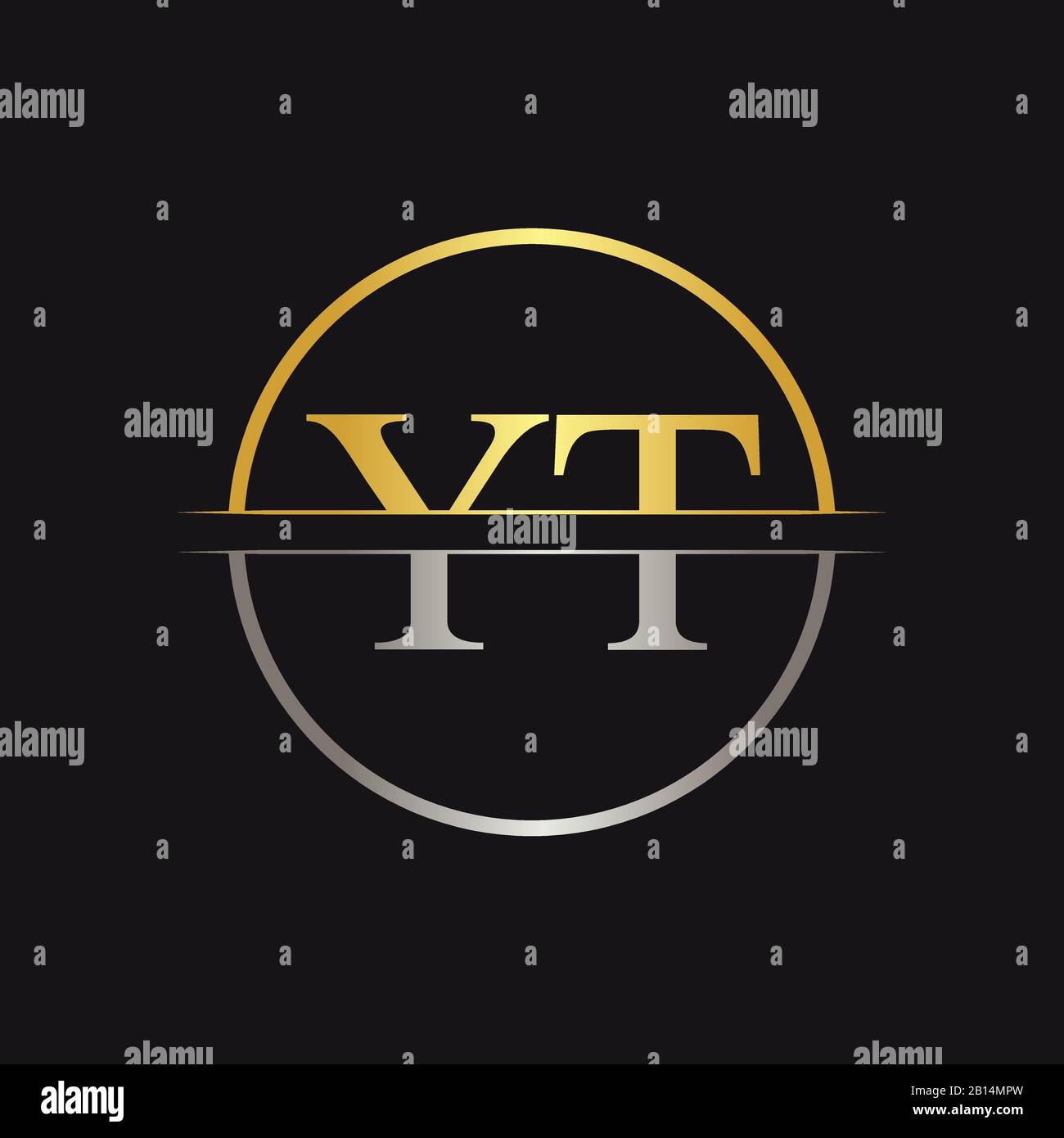 Initial YT Logo Design Vector Template. Creative Letter YT Business ...