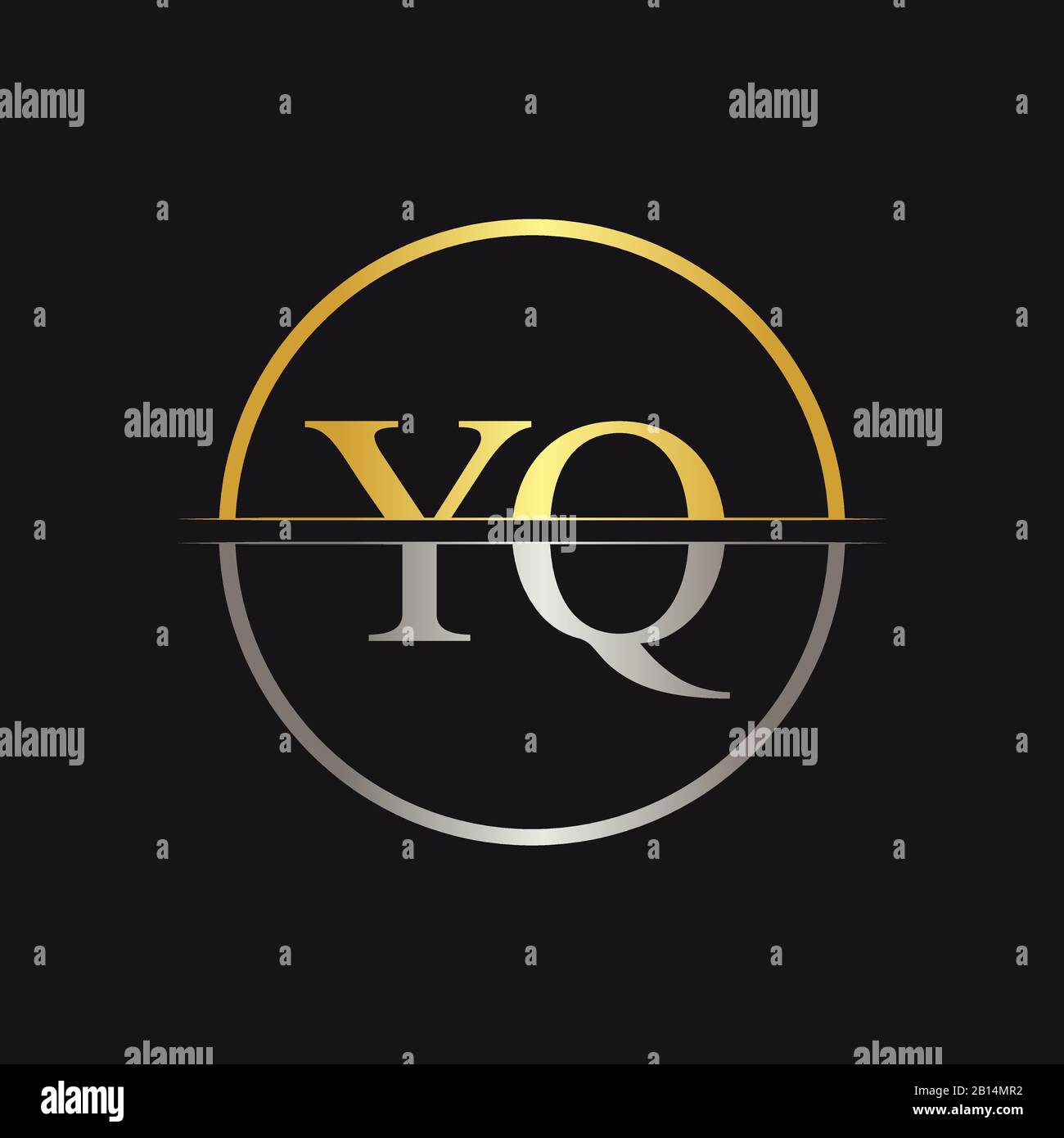 Initial YQ Logo Design Vector Template. Creative Letter YQ Business ...