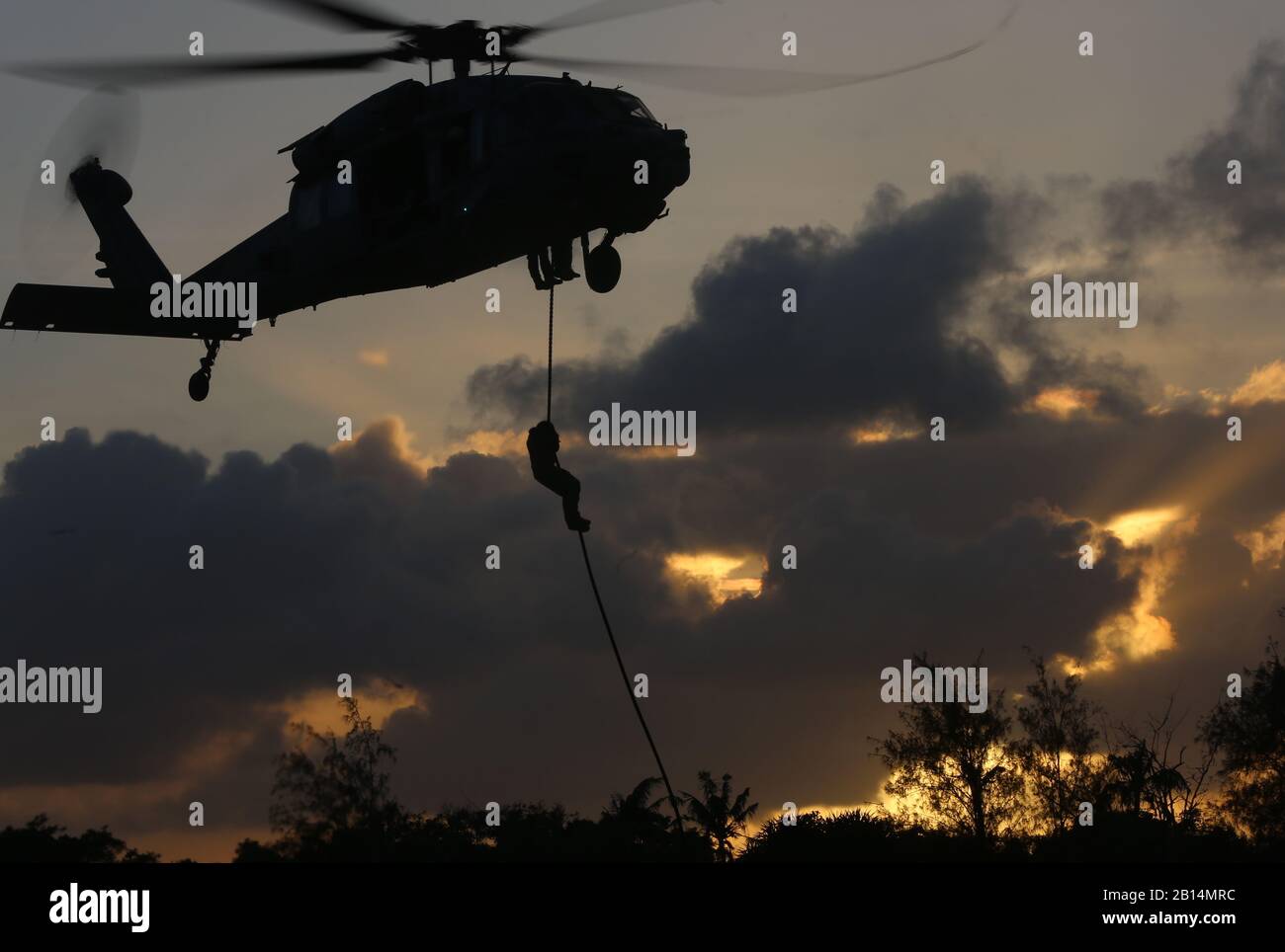 Royal marine commandos helicopter hi-res stock photography and images ...