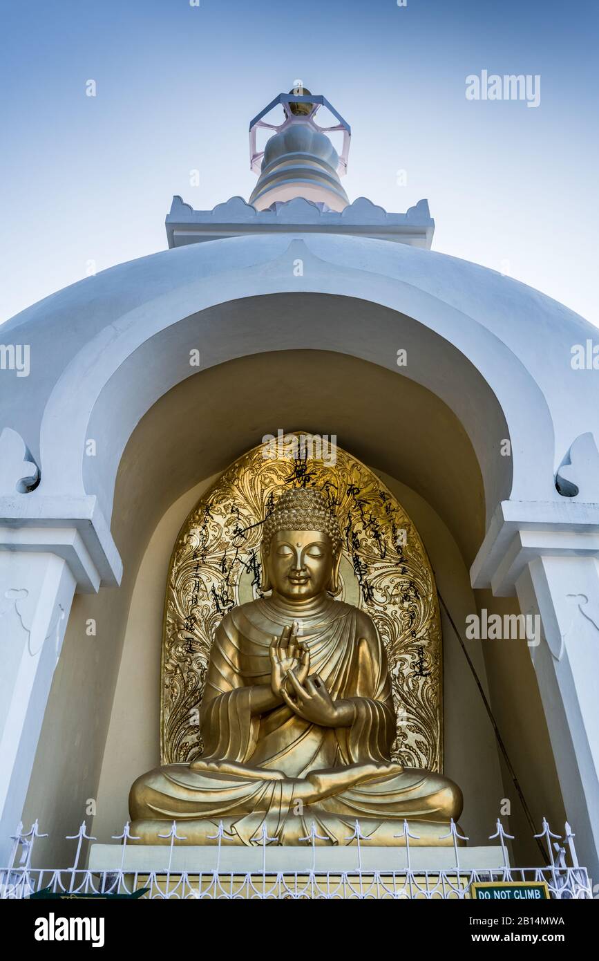 Peace Pagoda and Japanese Temple, Darjeeling, India, Asia Stock Photo ...