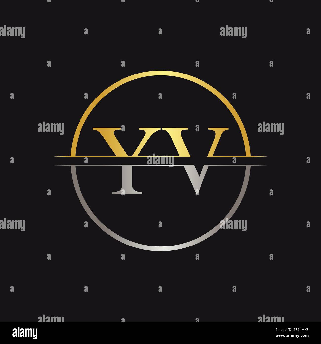 Initial YV Logo Design Vector Template. Creative Letter YV Business ...