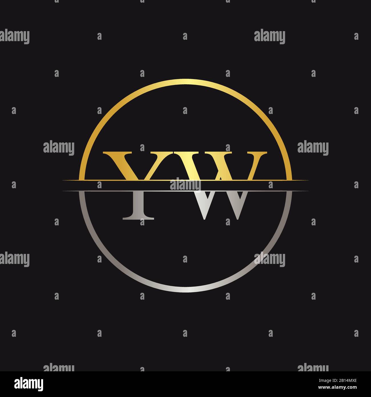 Initial YW Logo Design Vector Template. Creative Letter YW Business ...