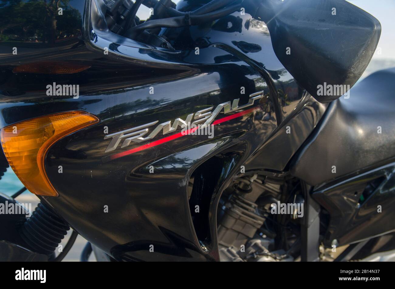 Black Honda Transalp (Editorial Stock Photo - Alamy