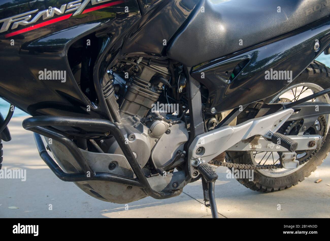 Black Honda Transalp (Editorial Stock Photo - Alamy