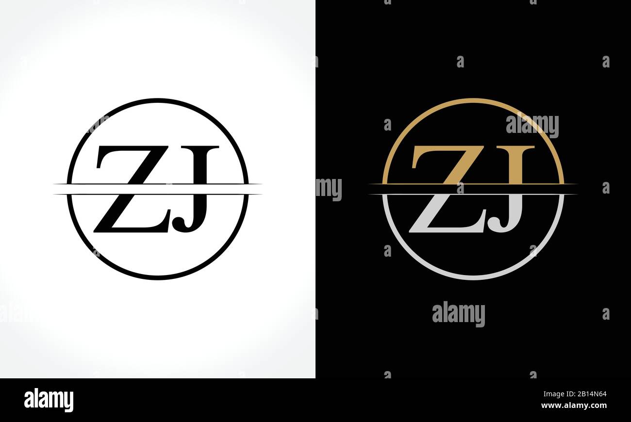 Initial ZJ Logo Design Vector Template. Creative Letter ZJ Business ...