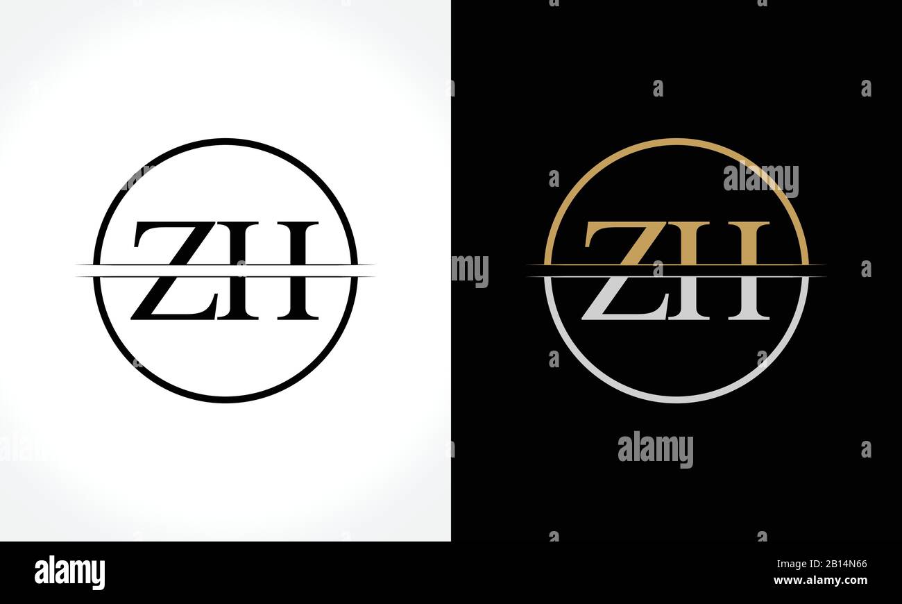 Initial ZH Logo Design Vector Template. Creative Letter ZH Business ...