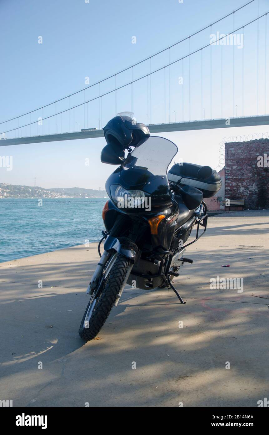 Black Honda Transalp (Editorial Stock Photo - Alamy