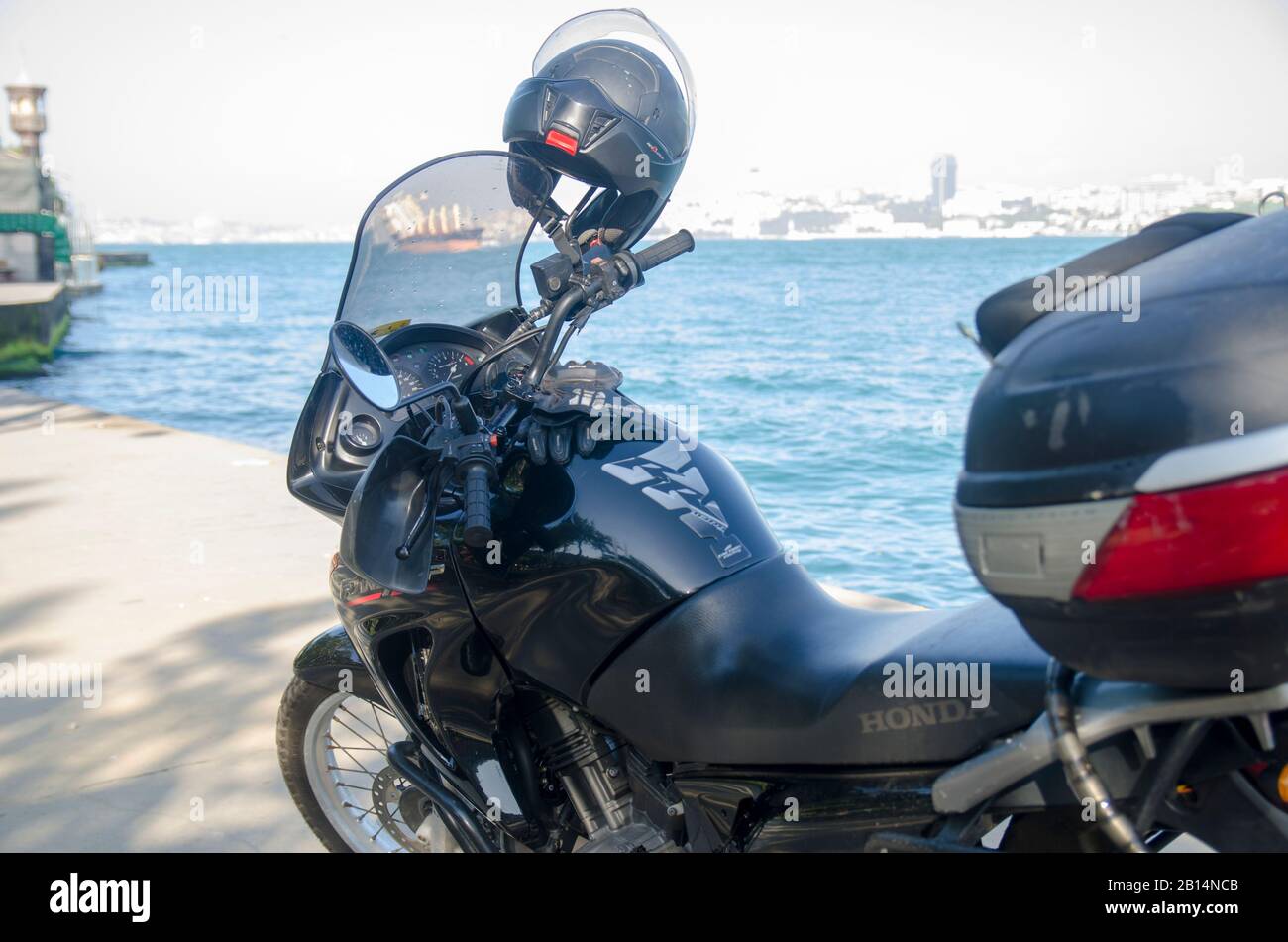 Black Honda Transalp (Editorial Stock Photo - Alamy