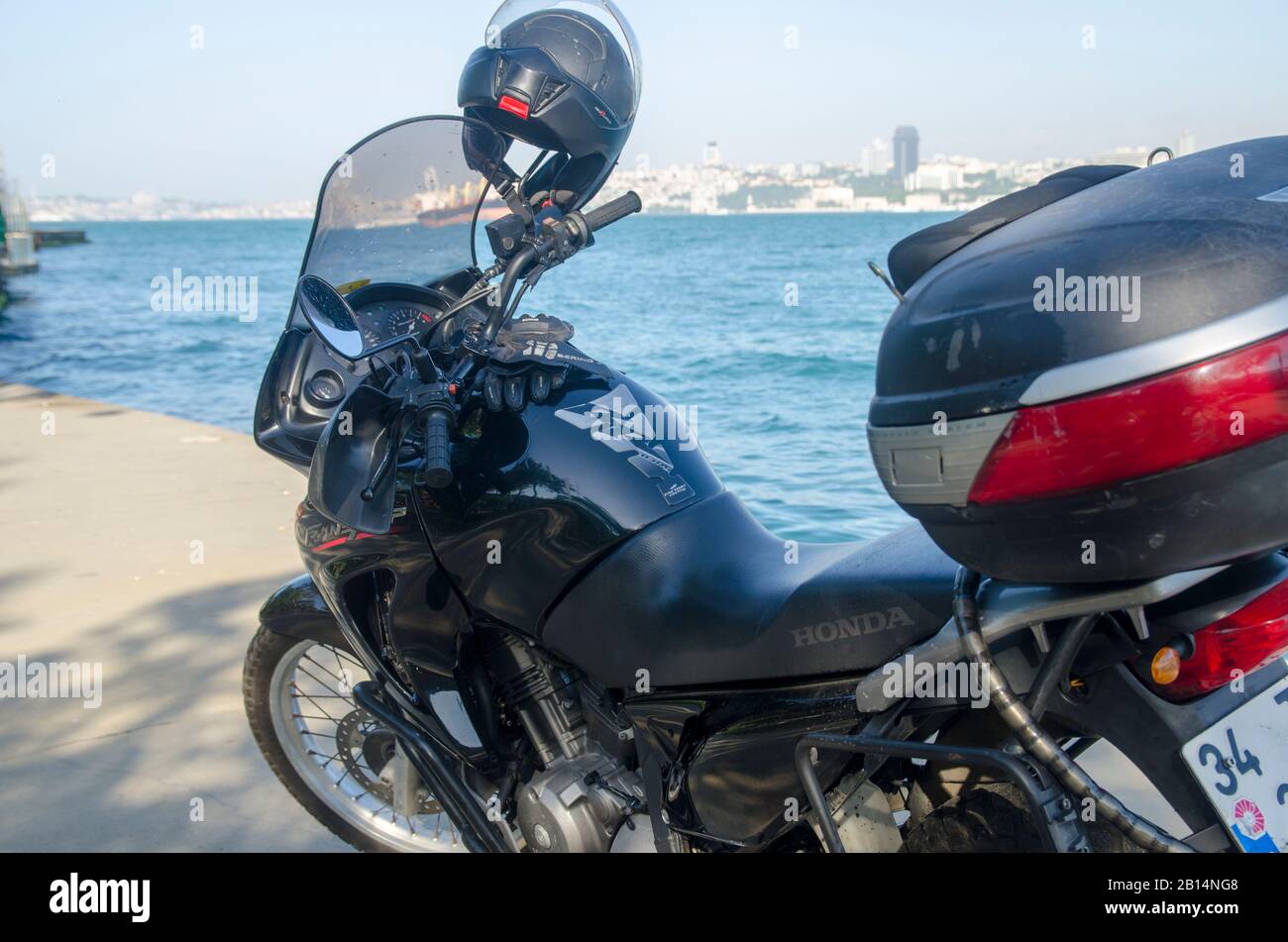 Black Honda Transalp (Editorial Stock Photo - Alamy
