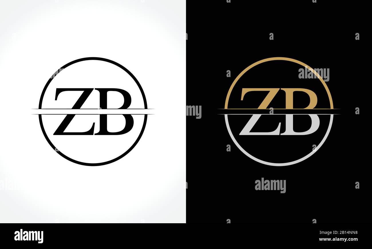 Initial ZB Logo Design Vector Template. Creative Letter ZB Business ...