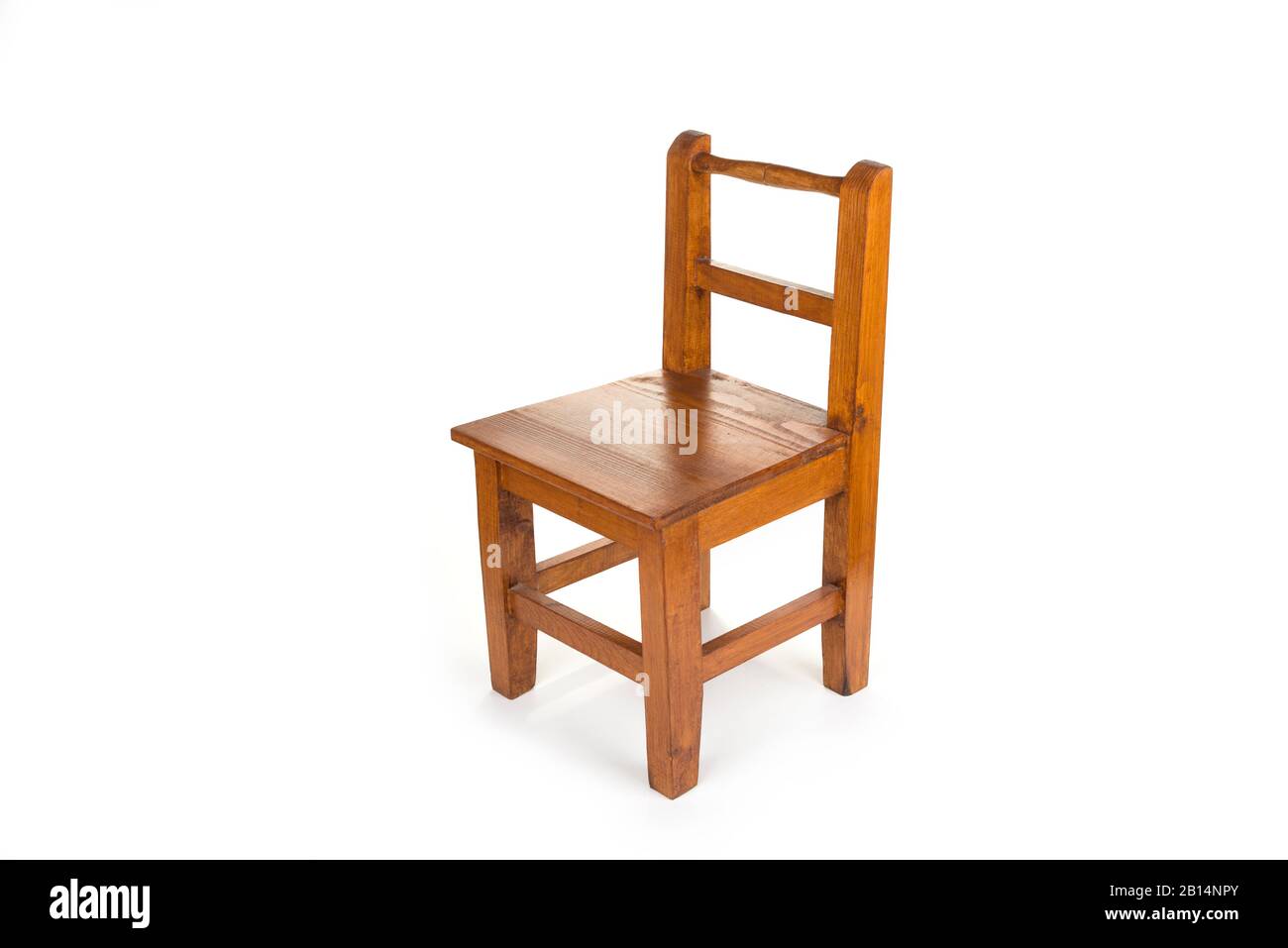 Child wooden chair on a white background Stock Photo - Alamy