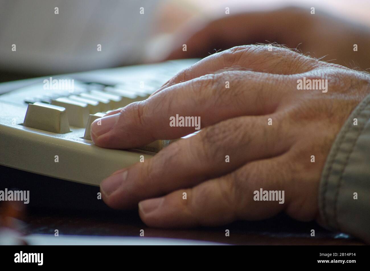 Writing with Keyboard Stock Photo - Alamy