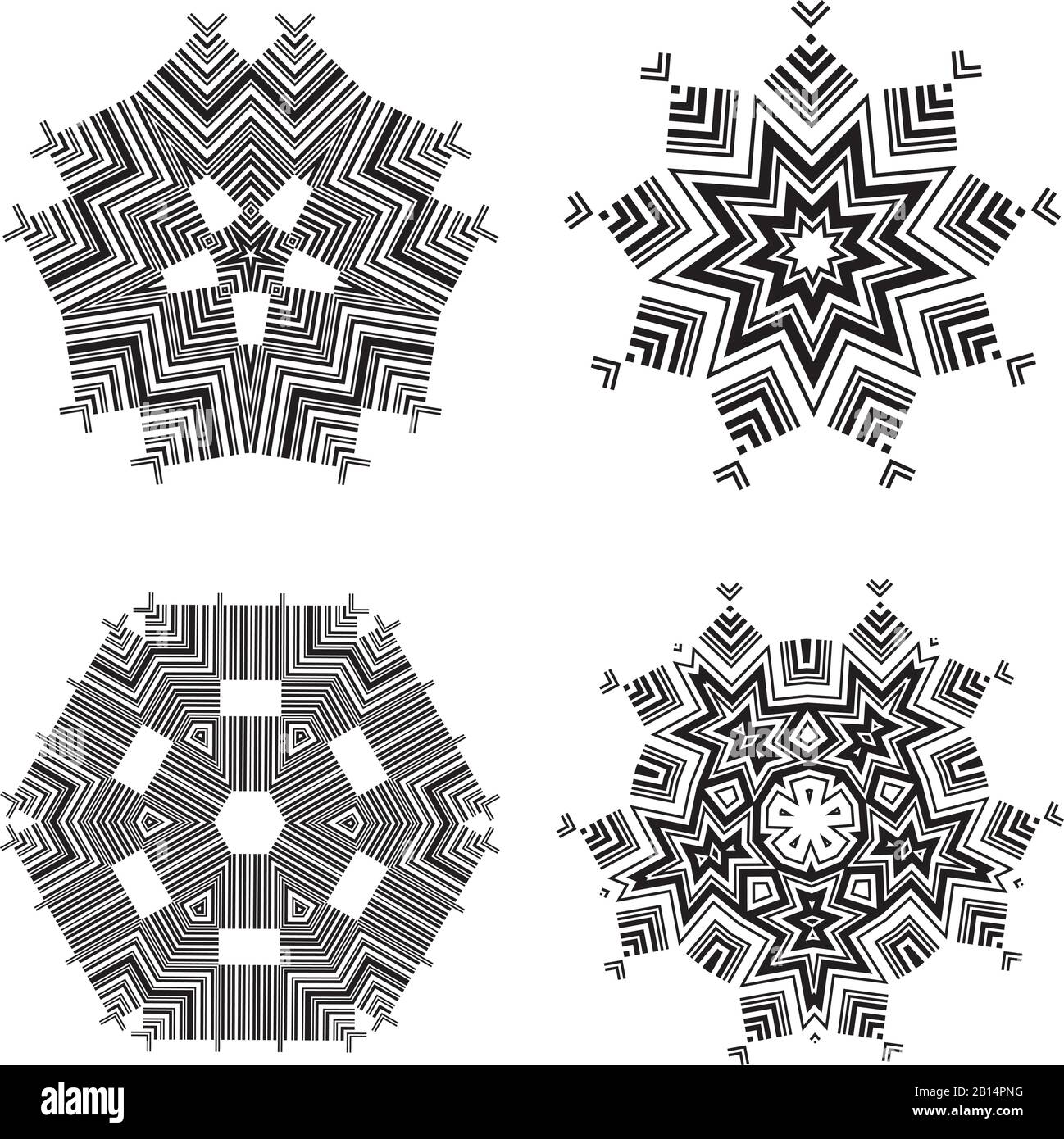 Collection of various creative graphics design vector elements Stock ...