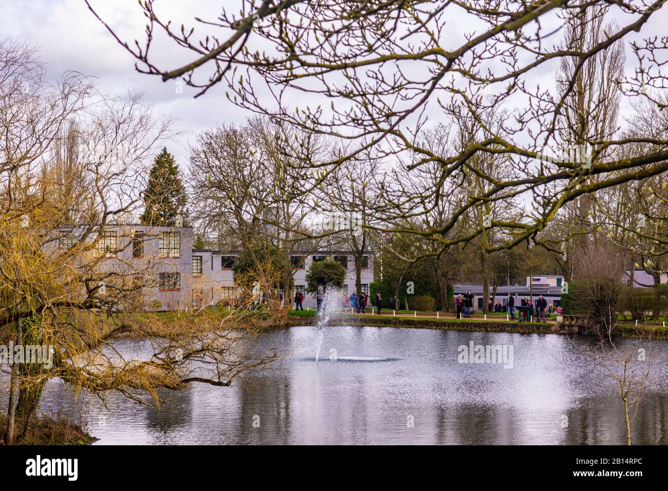 Bletchley Park, UK: Buildings and huts completed in a first phase ...