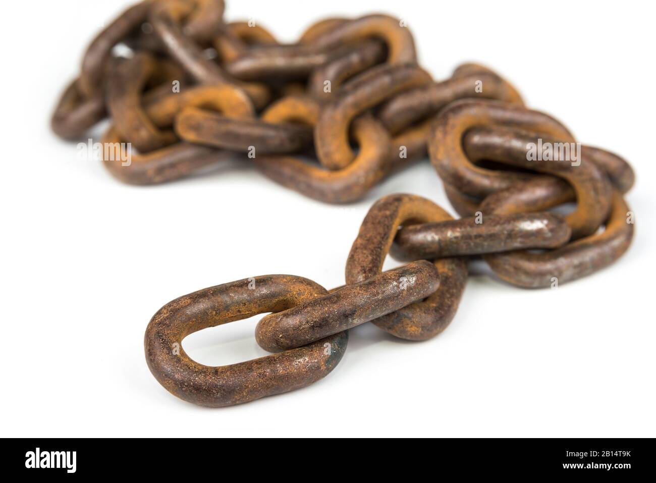 Old rusty chain isolated on hi-res stock photography and images - Alamy