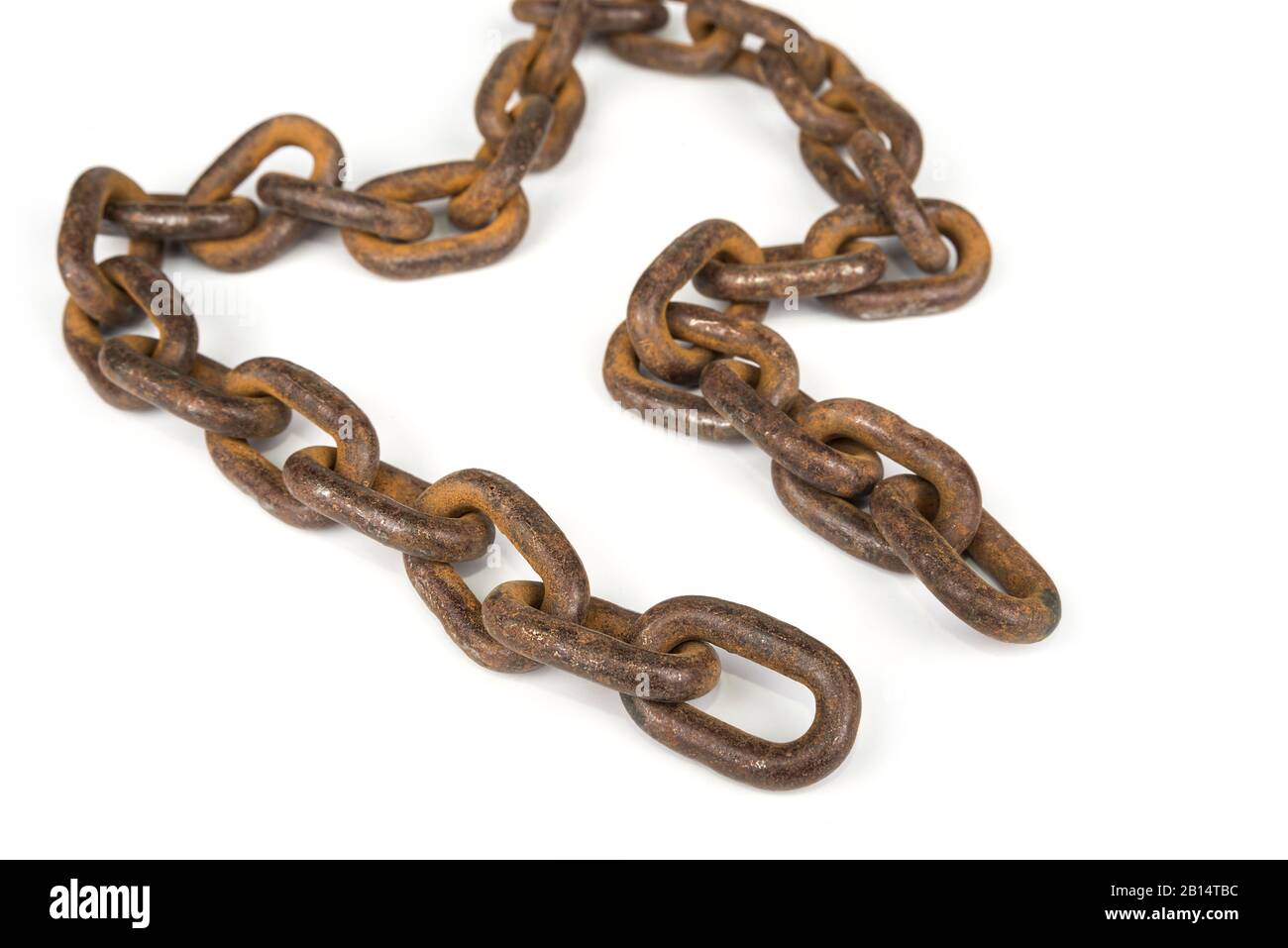 Old rusty chain isolated on hi-res stock photography and images - Alamy