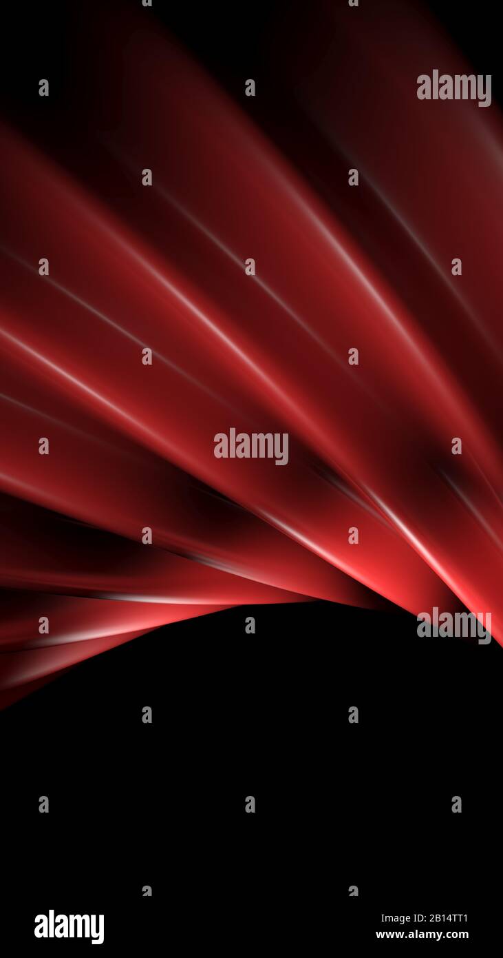 Background red waved surface - 3D rendering illustration Stock Photo ...