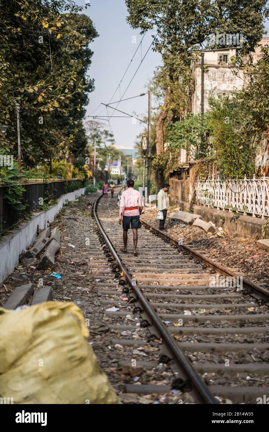 Street scene in the Calcutta, India, Asia Stock Photo - Alamy