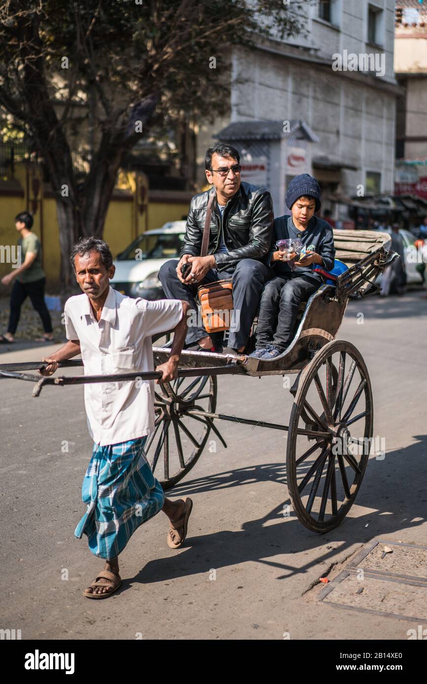 Street scene in the Calcutta, India, Asia Stock Photo - Alamy