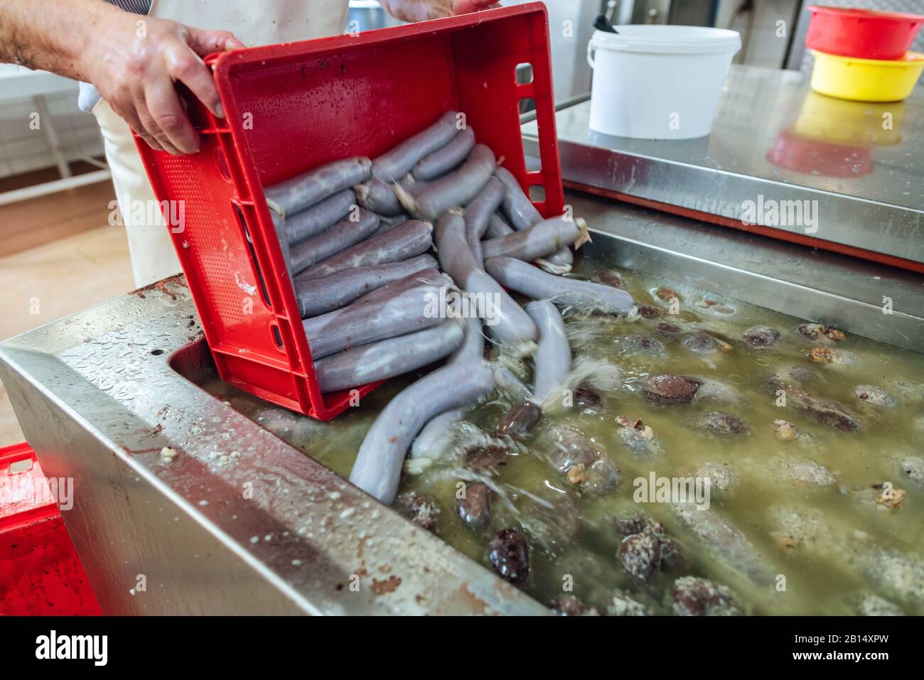 Sausages at butcher hi-res stock photography and images - Alamy