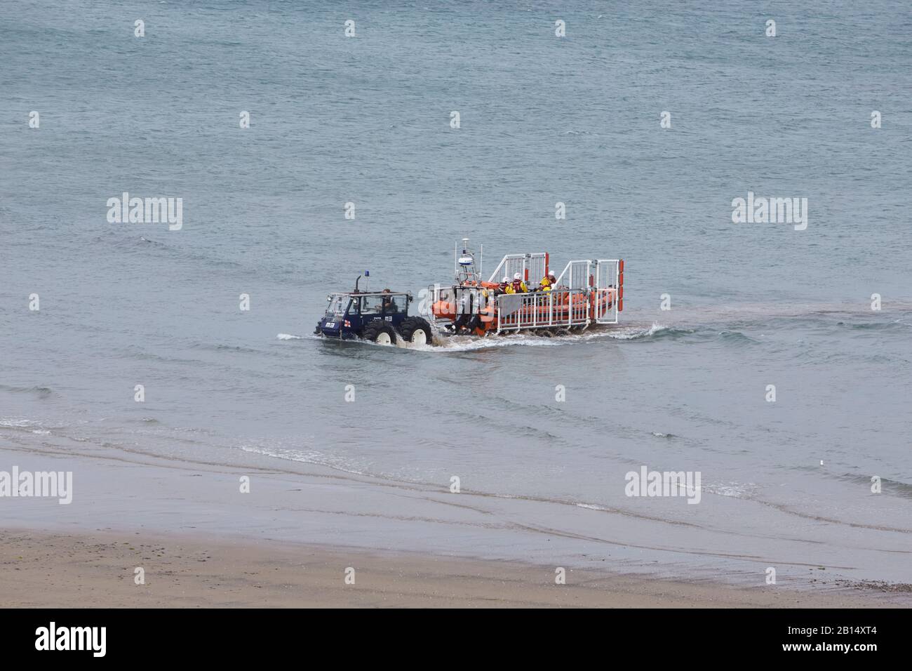 Talus mb 764 amphibious tractor launch and recovery vehicle recovering ...