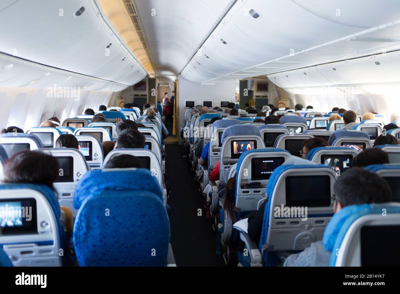 Airplane inside hi-res stock photography and images - Alamy