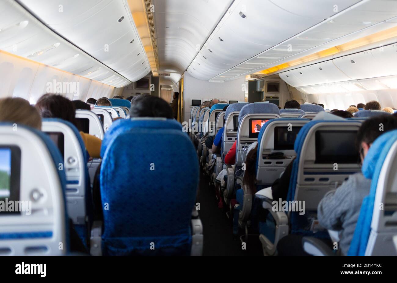 Airplane inside hi-res stock photography and images - Alamy