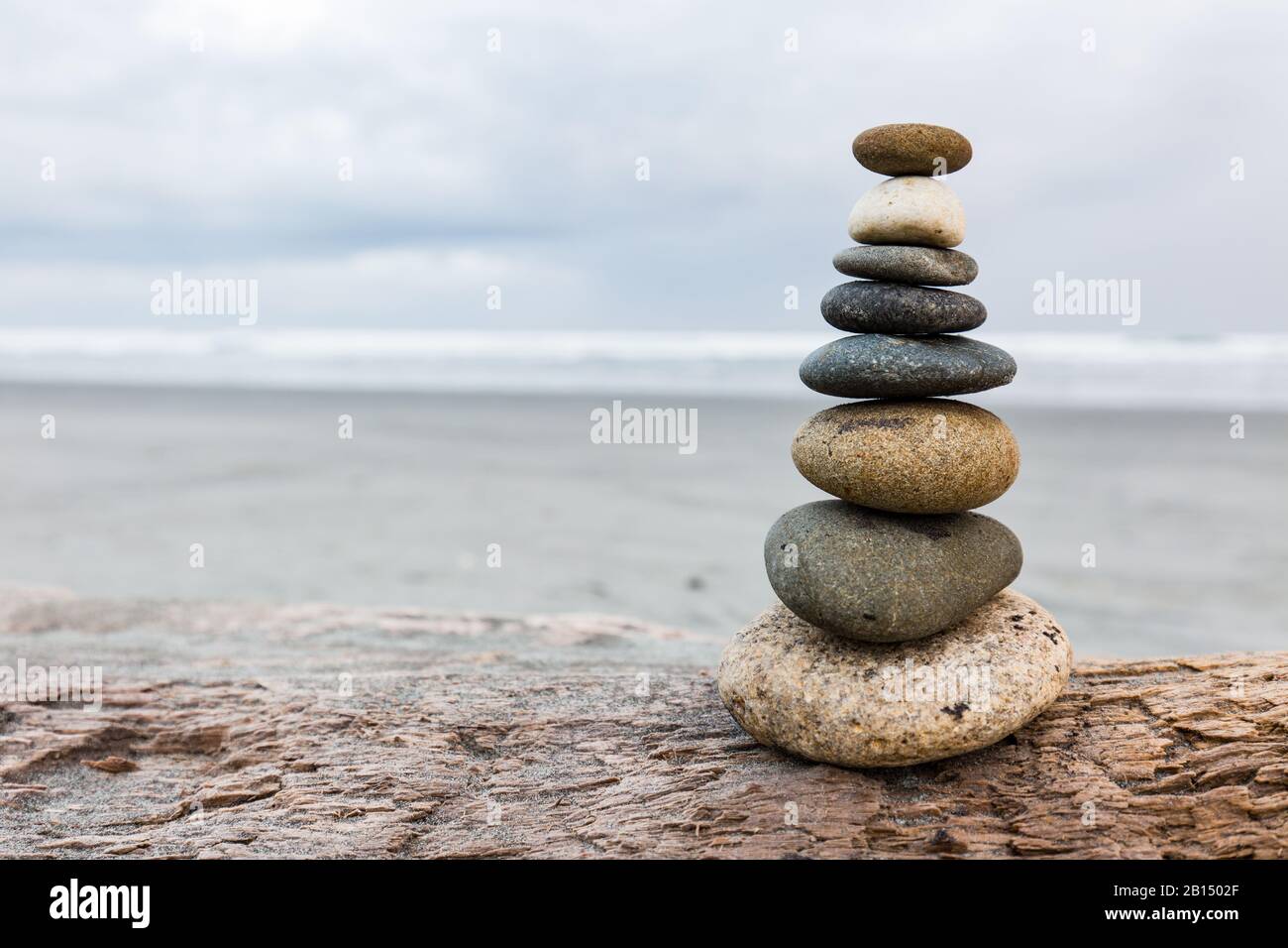 stone stack in perfect balance for relaxing Stock Photo - Alamy