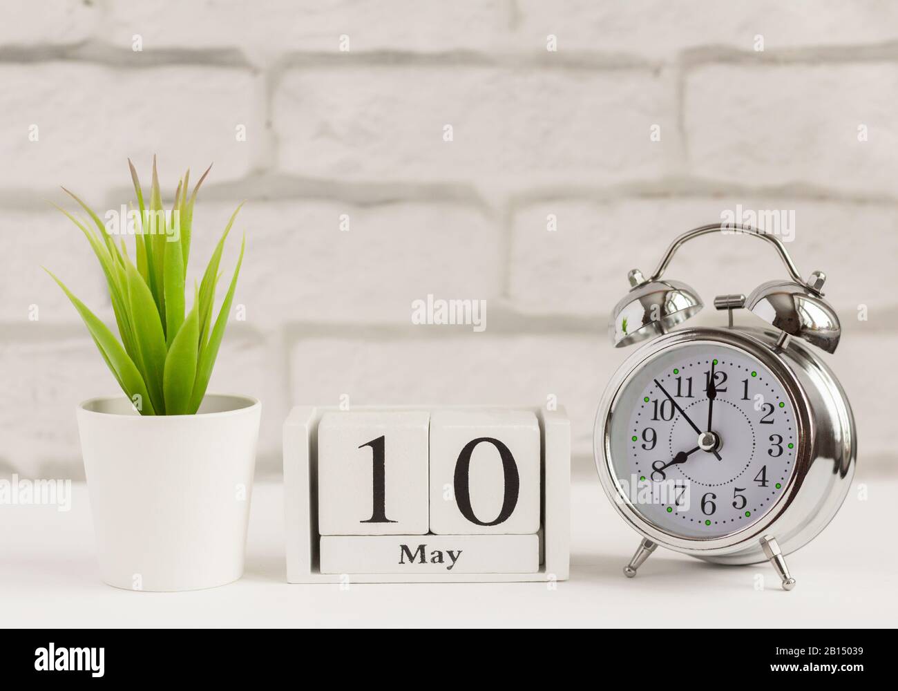 May 10. Day of the last spring month, calendar on a white background ...