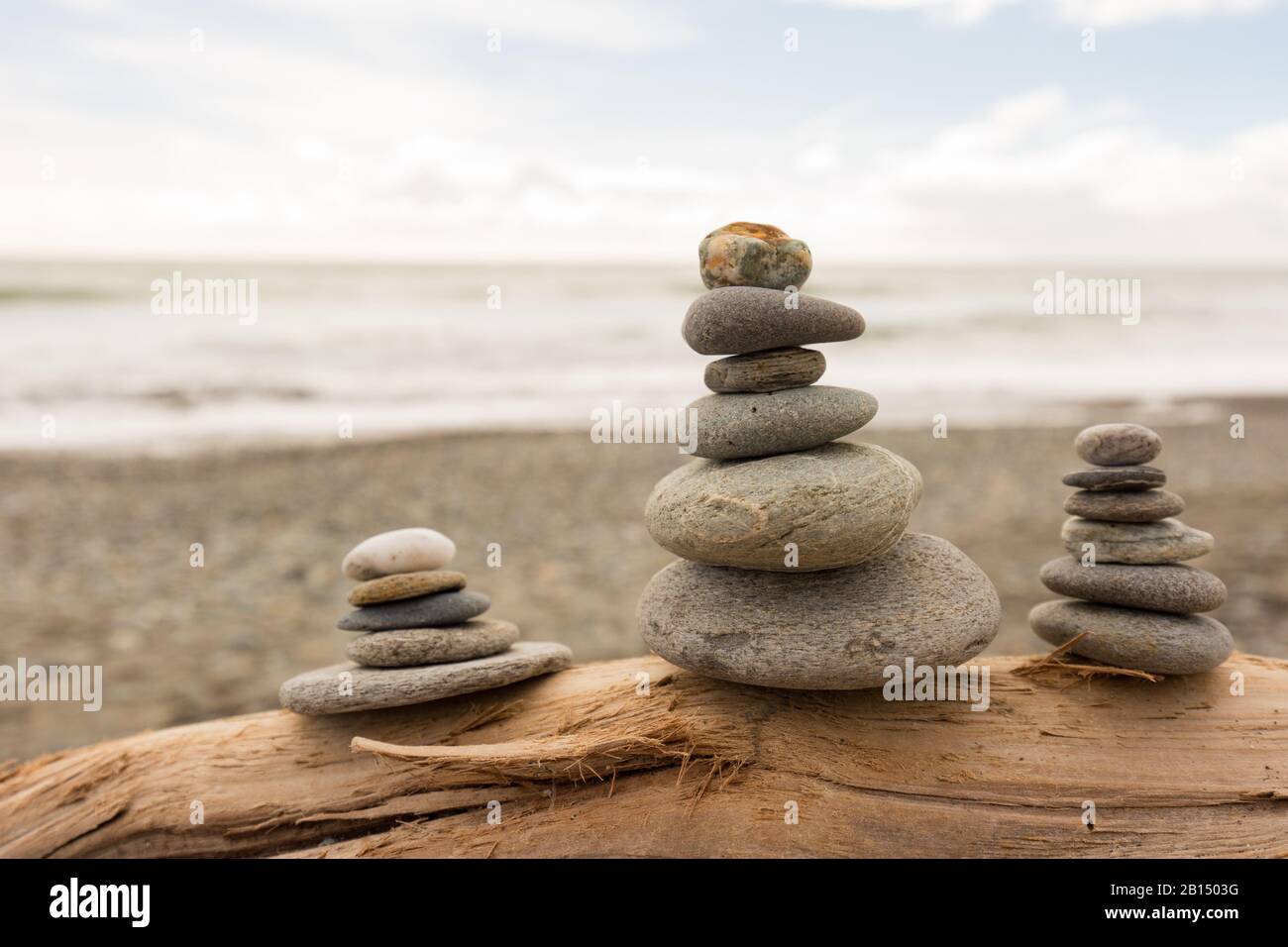 stone stack in perfect balance for relaxing Stock Photo - Alamy