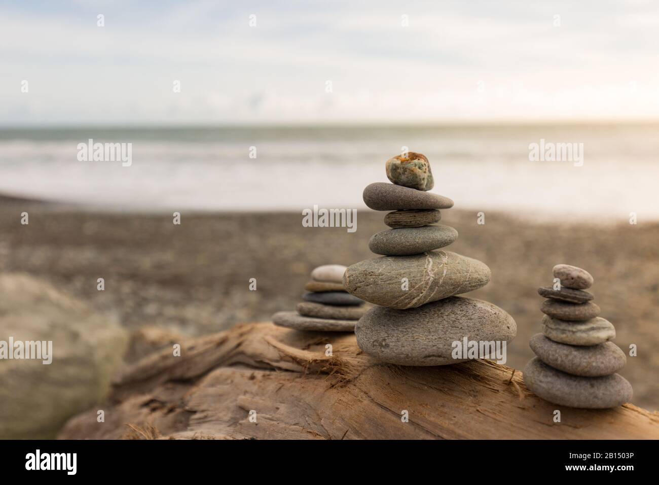 Pebble rock stone stack balance pile hi-res stock photography and ...