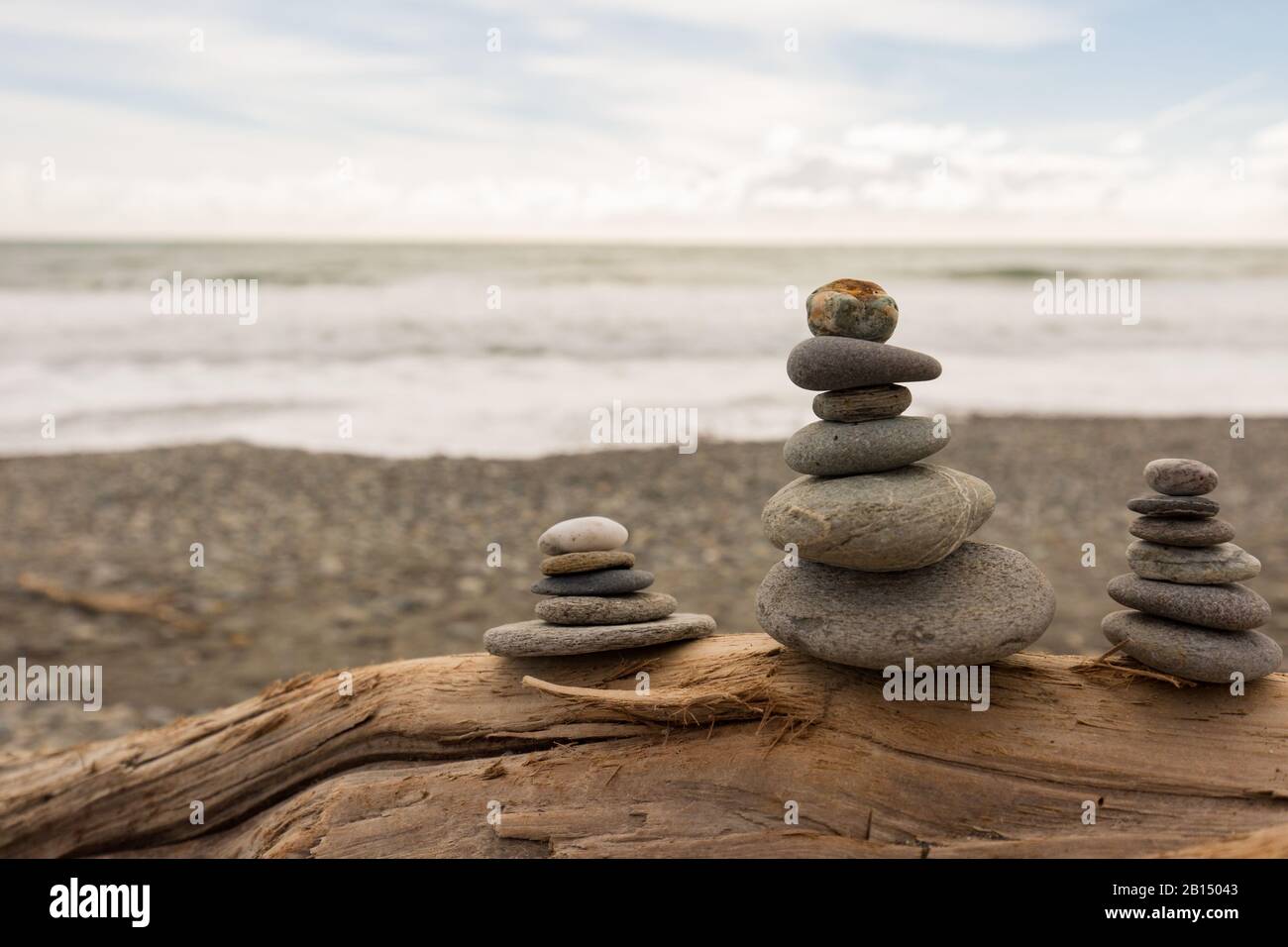 stone stack in perfect balance for relaxing Stock Photo - Alamy
