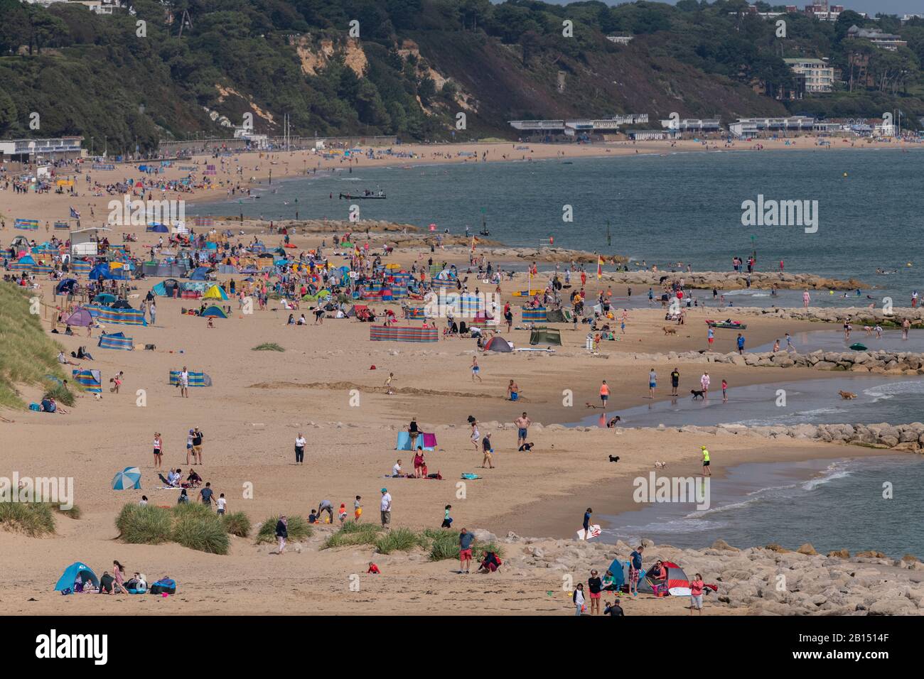 Canford cliffs beach hi-res stock photography and images - Alamy