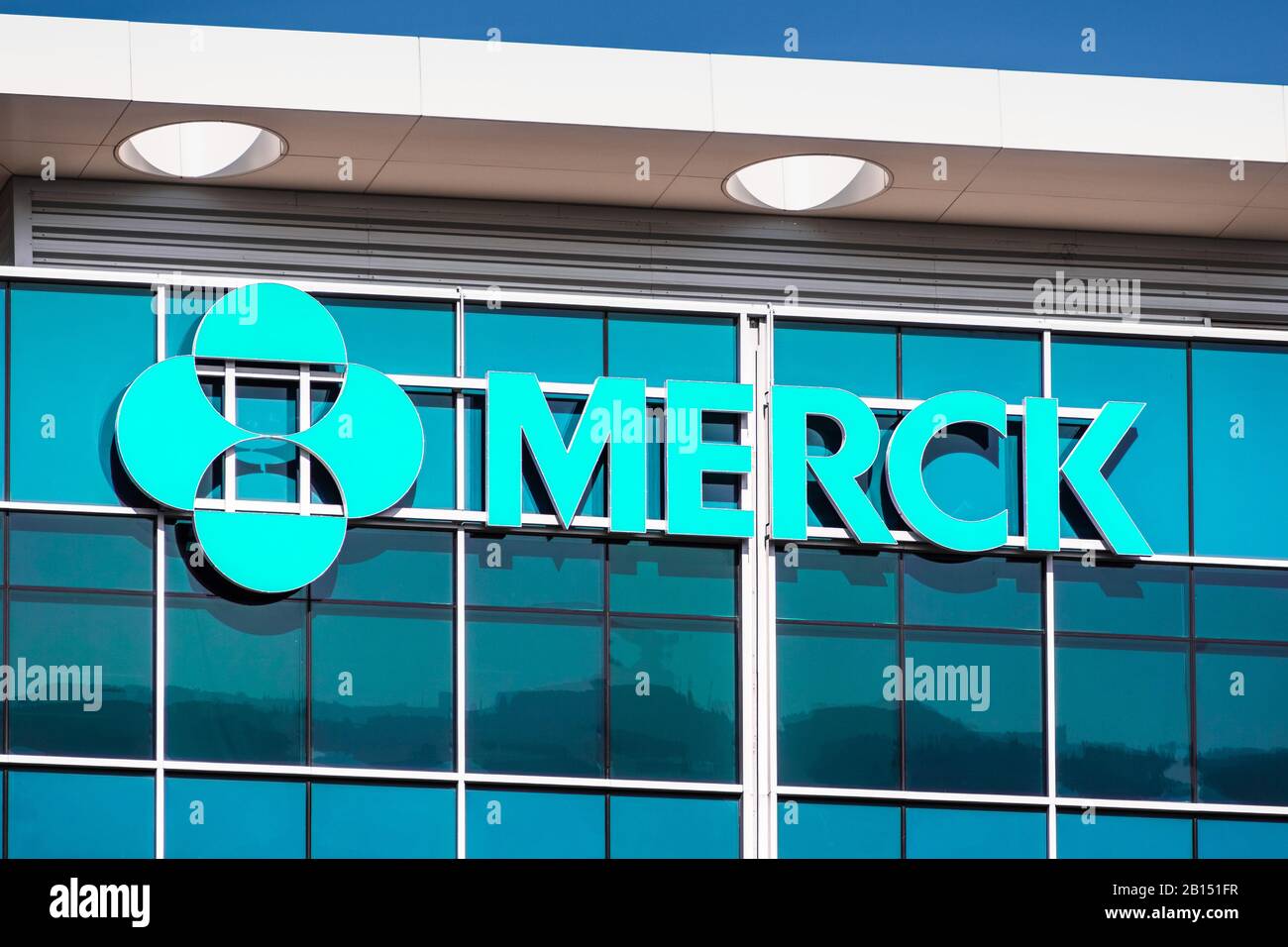 Feb 2, 2020 South San Francisco / CA / USA - Merck & Co. logo at their ...