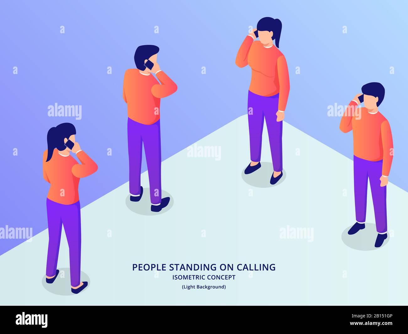 people call use smartphone with various position man and woman with ...