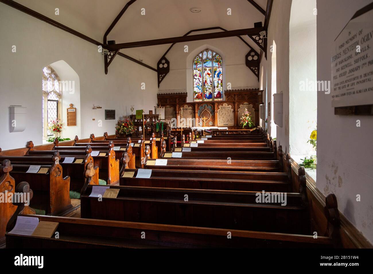 Village parish church Aldringham, Suffolk, England, UK Stock Photo - Alamy
