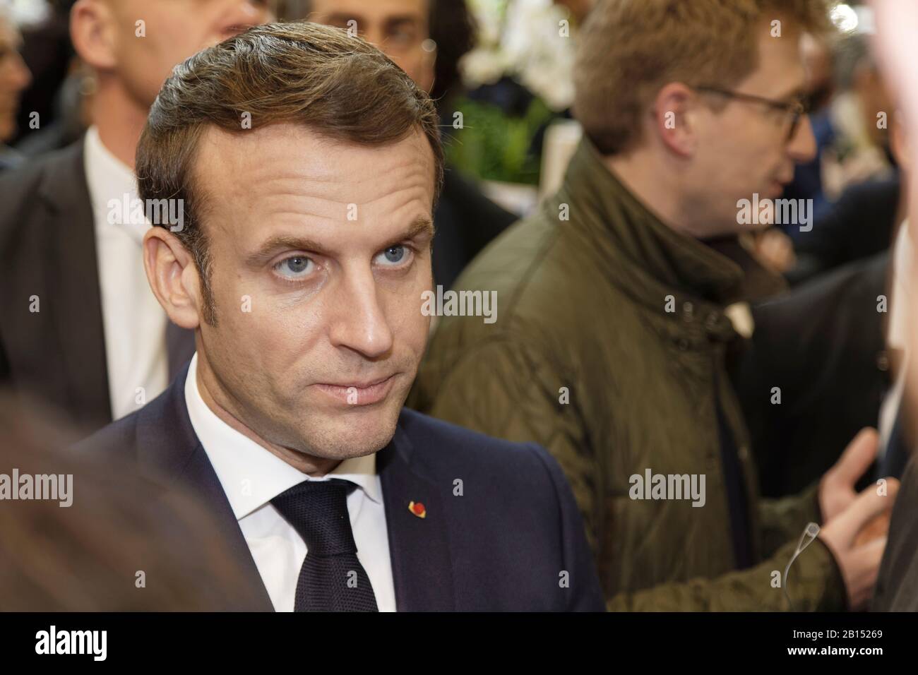 Paris, France. 22nd Feb, 2020. President Emmanuel Macron attends 57th ... Paris, France. 22nd Feb, 2020. President Emmanuel Macron attends 57th ...