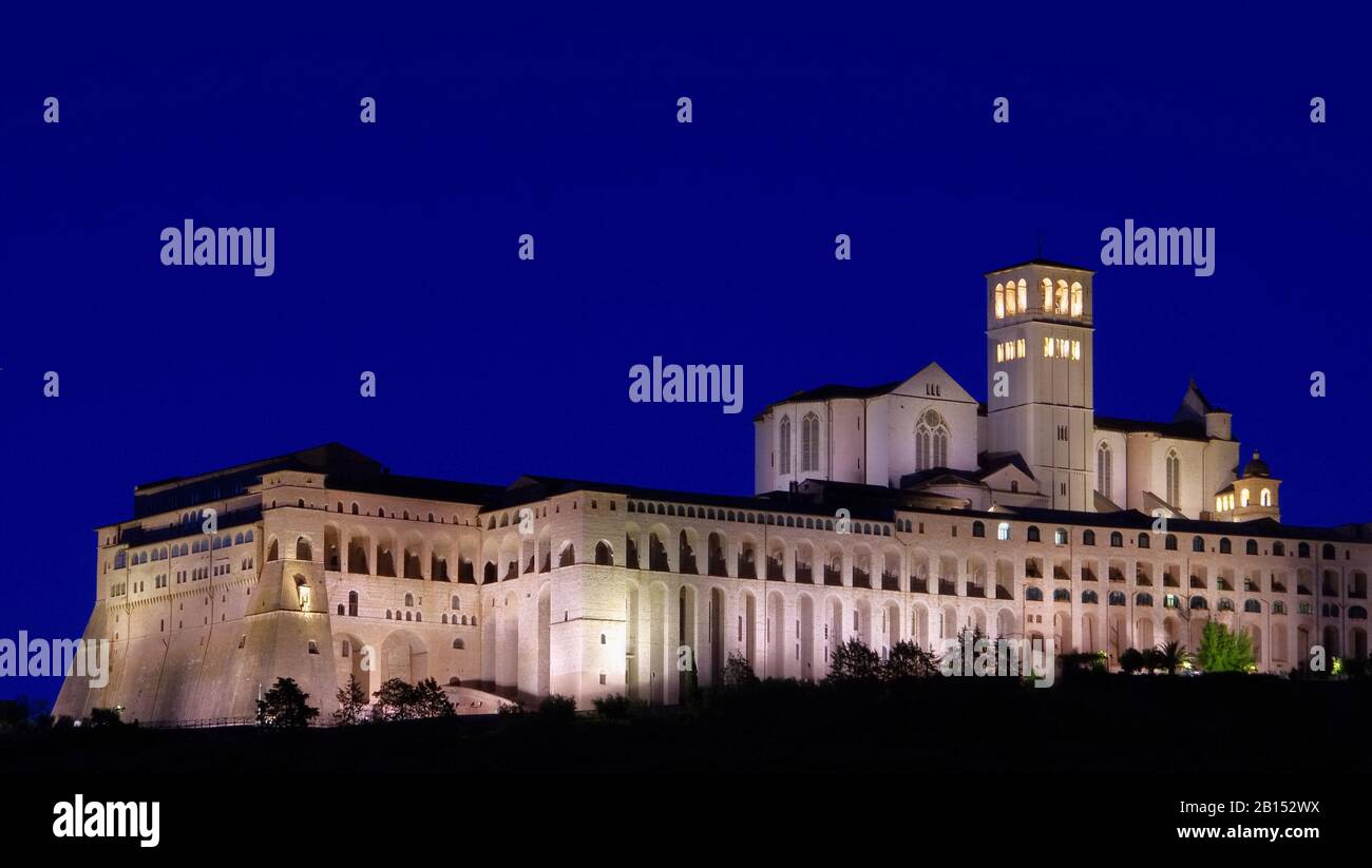Assisi Nacht - Assisi night 02 Stock Photo - Alamy