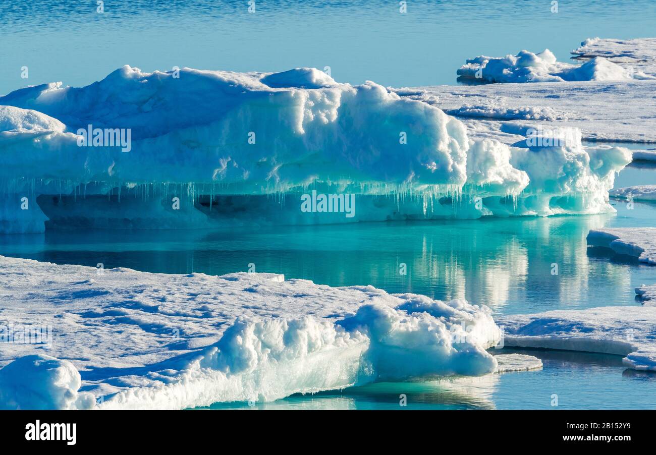 Ice pack in Greenland sea, Greenland Stock Photo - Alamy