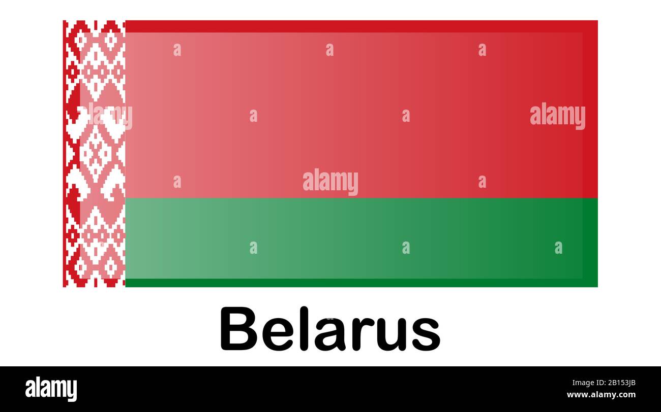 Flag of Belarus. Original and simple Belarus flag isolated in official ...