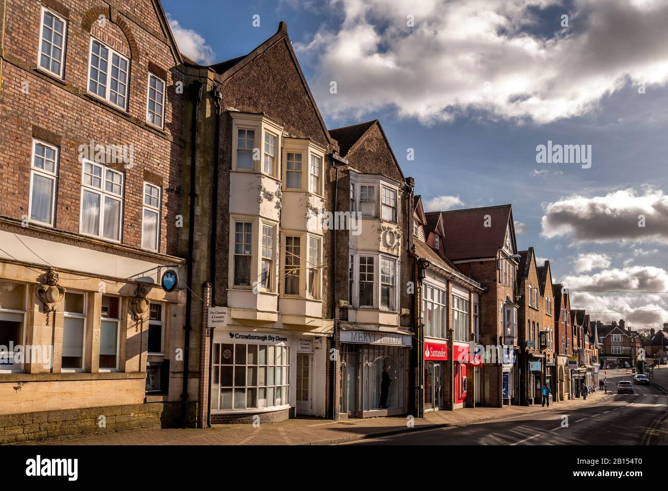 The High Street, Crowborough UK Stock Photo - Alamy