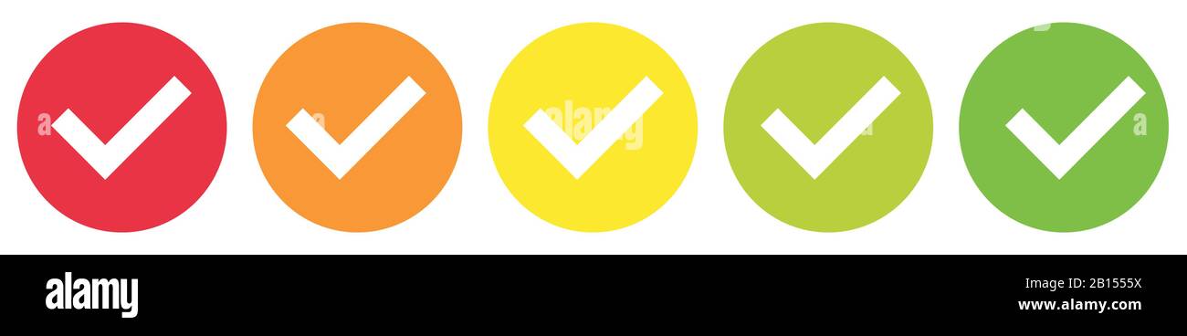 check icon set Stock Vector Image & Art - Alamy