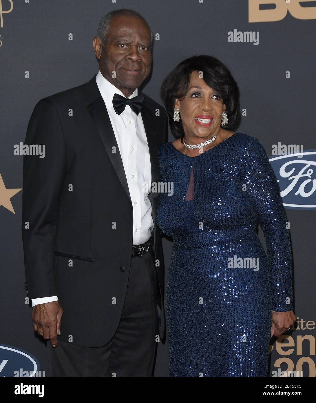 Los Angeles, USA. 22nd Feb, 2020. (L-R) Sid Williams and Maxine Waters ...