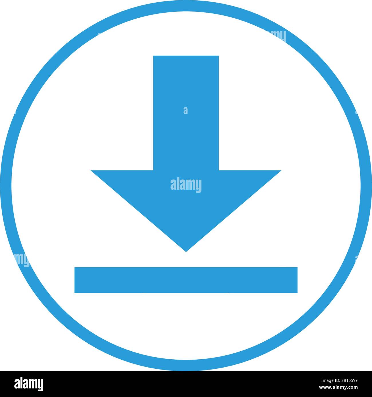 Download icon. Upload button. Load symbol. Round button. Vector. Arrow ...