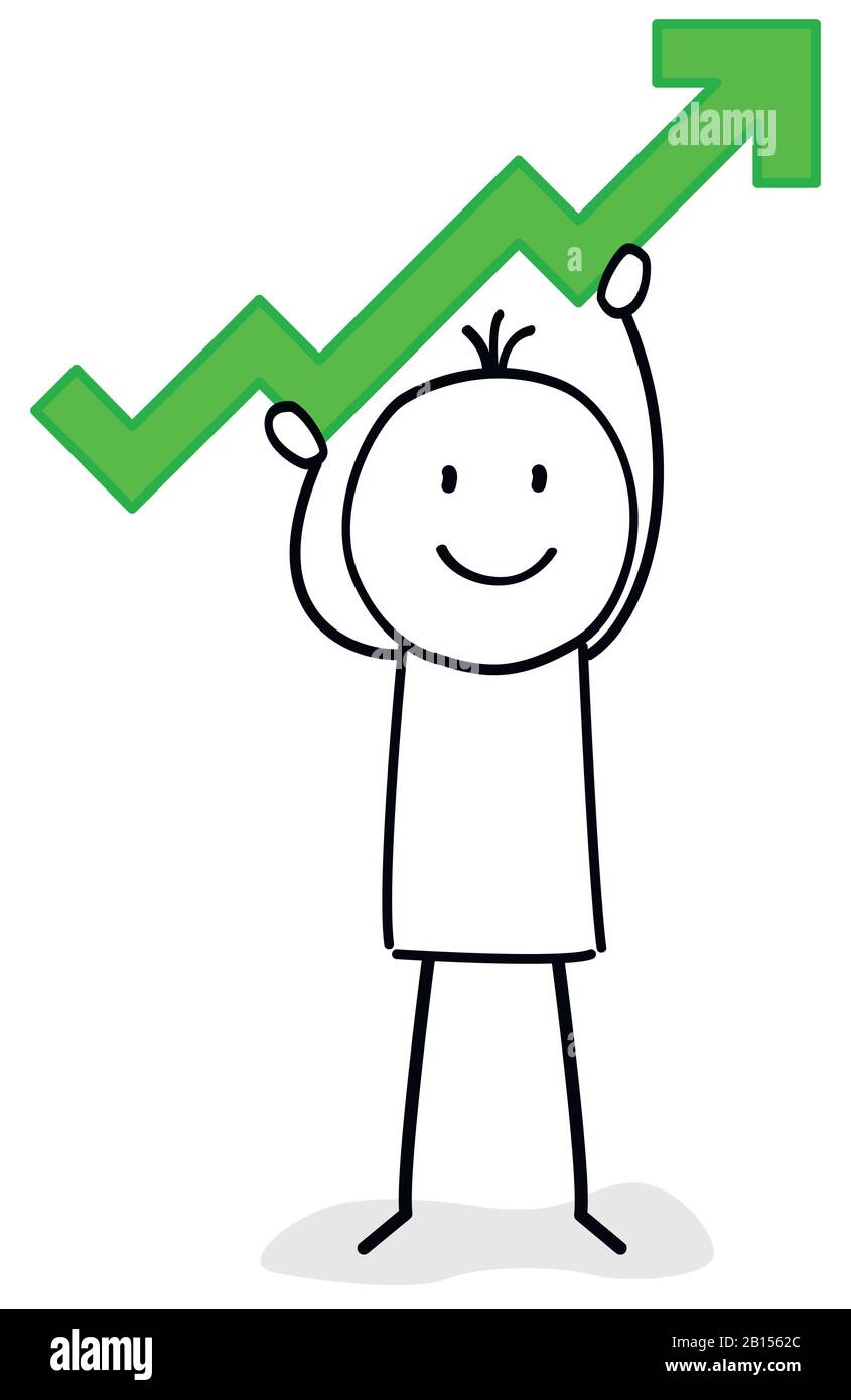 figure with a chart up Stock Vector Image & Art - Alamy